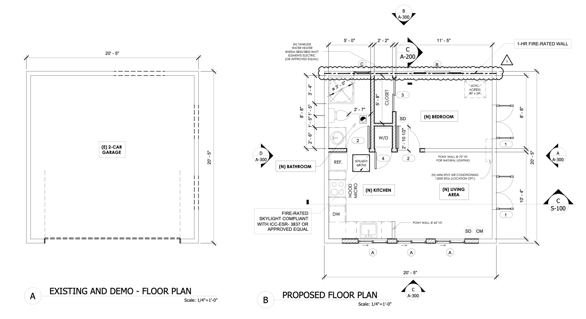 What does an as built floor plan typically have?